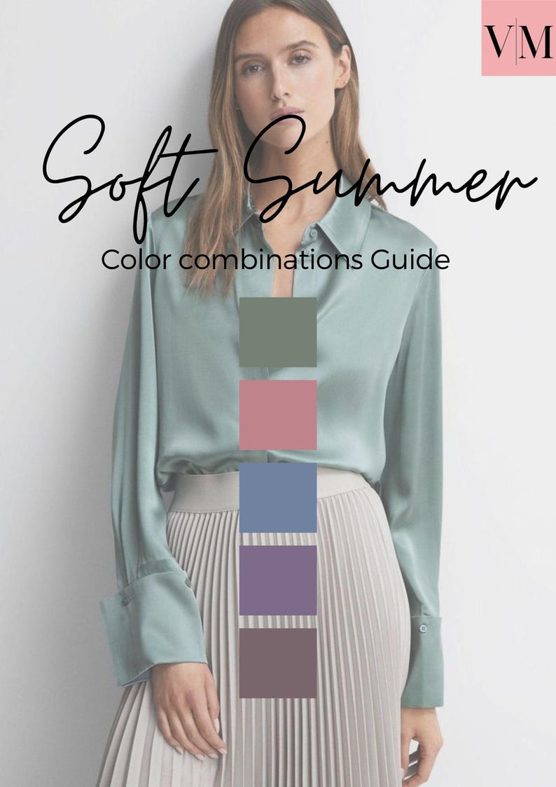 Soft Summer Color Combinations Guide | Seasonal Color Analysis PDF - Etsy