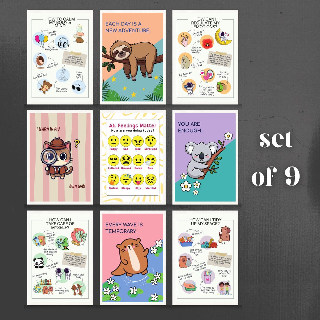 SPED Teacher Classroom Posters, Calming Corner Decor (digital) - Etsy