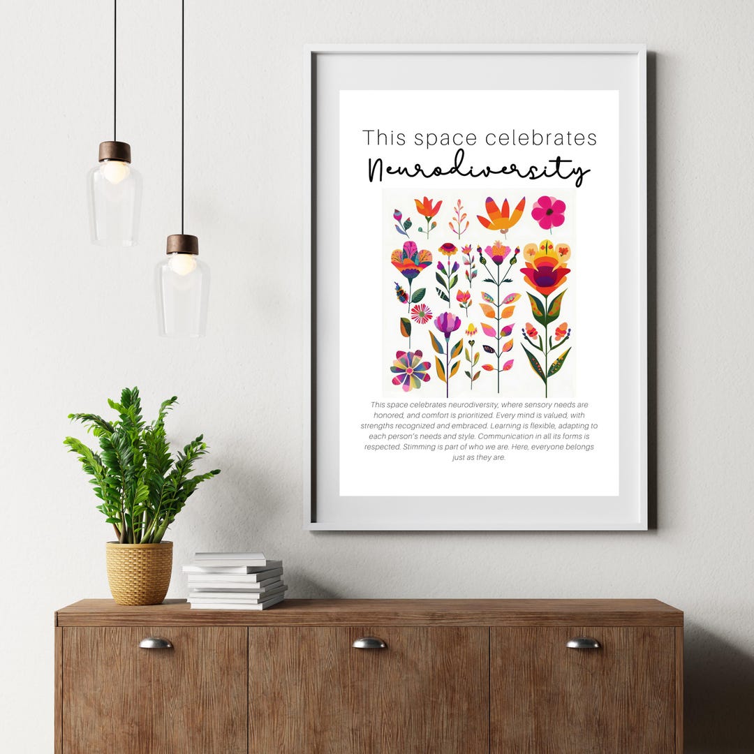 Neurodiversity Poster: Inclusive Classroom, Home + Therapy Decor ...