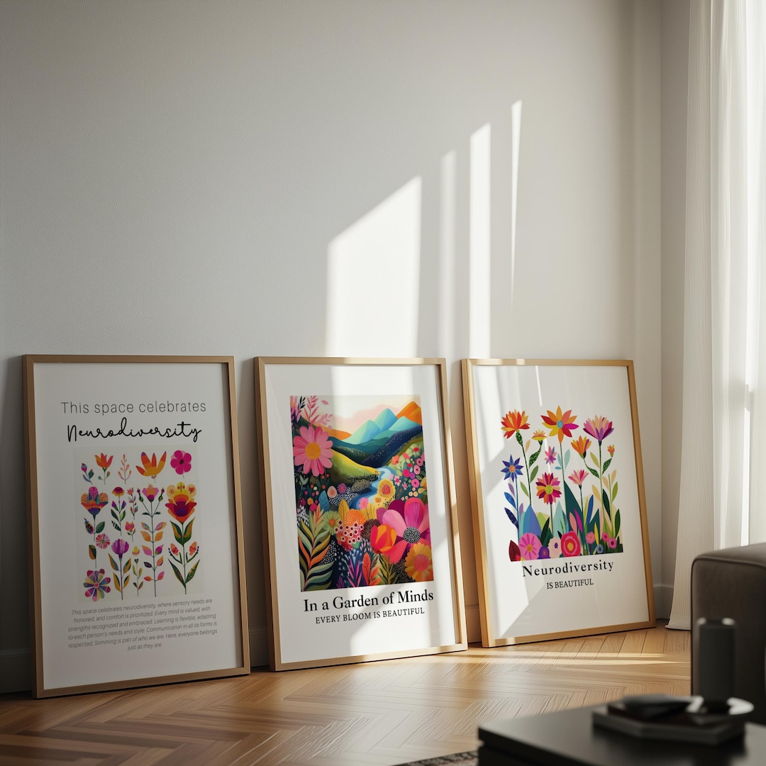 Neurodiversity Flower Poster Bundle | ADHD & Autism Acceptance ...
