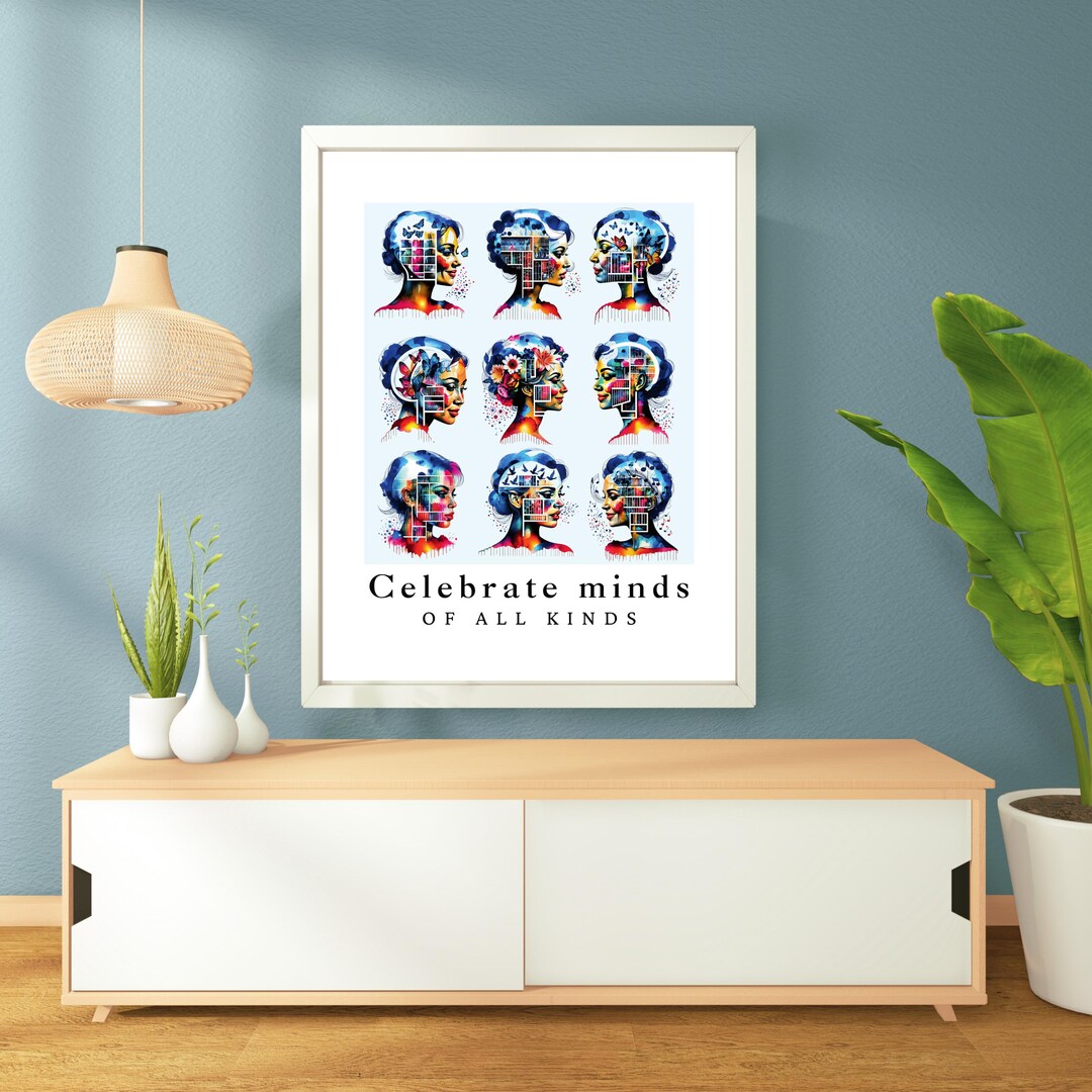 Neurodiversity + ADHD Wall Art – Inspirational Printable for Women’s ...