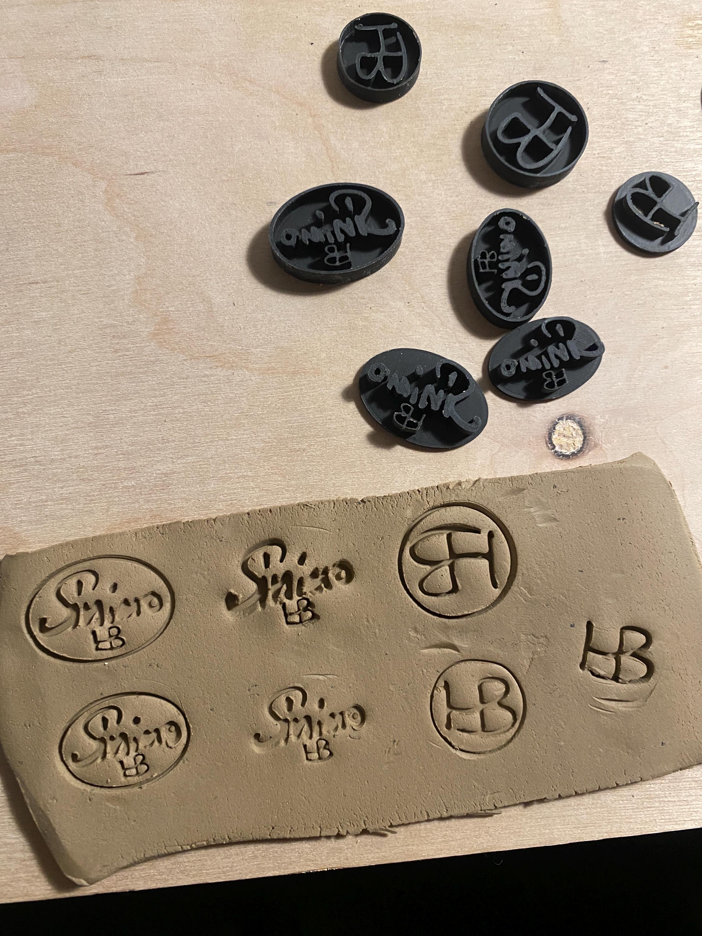 Custom Ceramics Pottery Stamp With Personalized Signature - Etsy