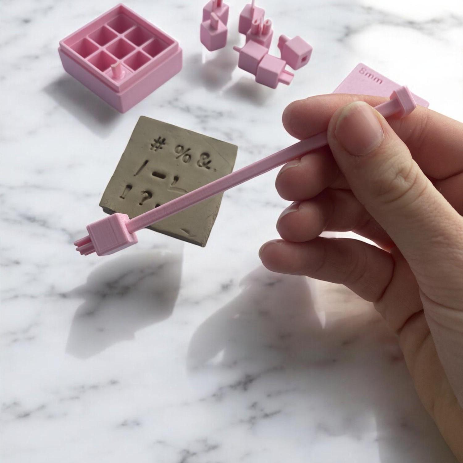 Symbol Clay Stamp Set – 3D Printed Pottery Stamps for Ceramics, Soap ...