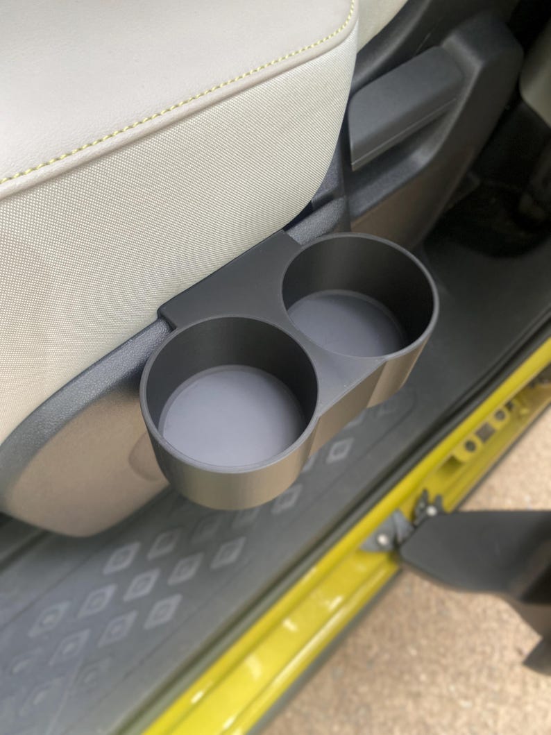 ID. Buzz Back Seat Dual Cup Holder Removable Side-mount - 3D Printed ...