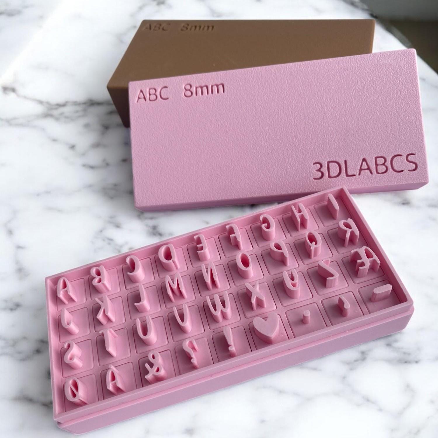 ABC Pottery Stamp Set – 8mm Clay Letter Stamps | Danish ÆØÅ or Special ...