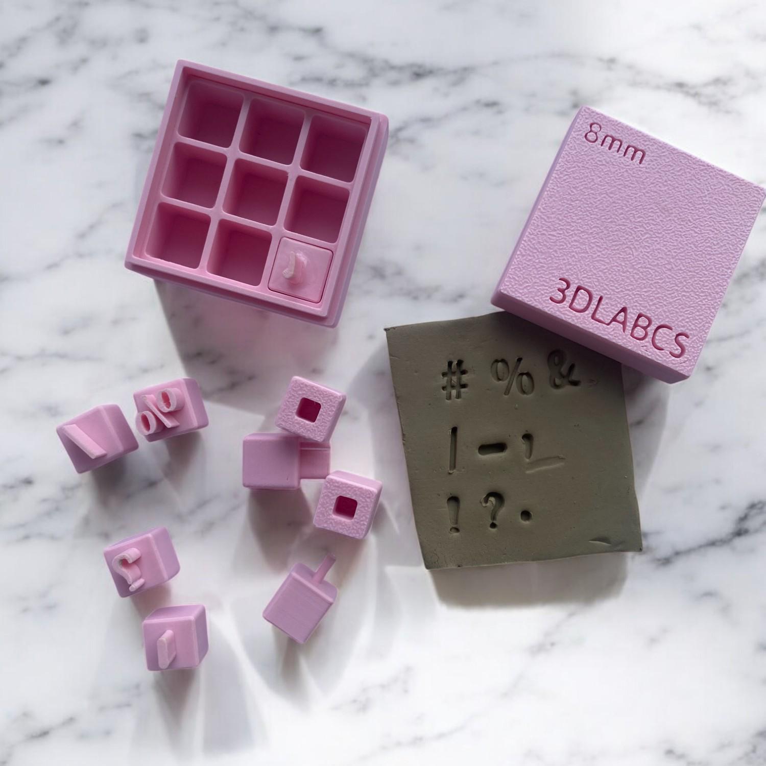 Symbol Clay Stamp Set – 3D Printed Pottery Stamps for Ceramics, Soap ...