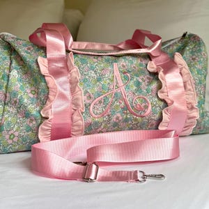 Personalized Floral Duffel Bag | Monogrammed Weekender Bag | Custom ...