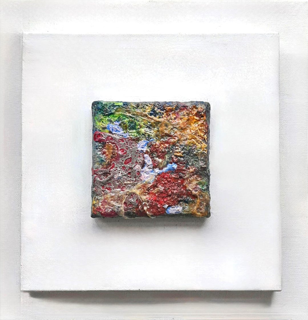 A Unique Mini Gift | Original Artwork on 10x10 Cm Canvas - Etsy