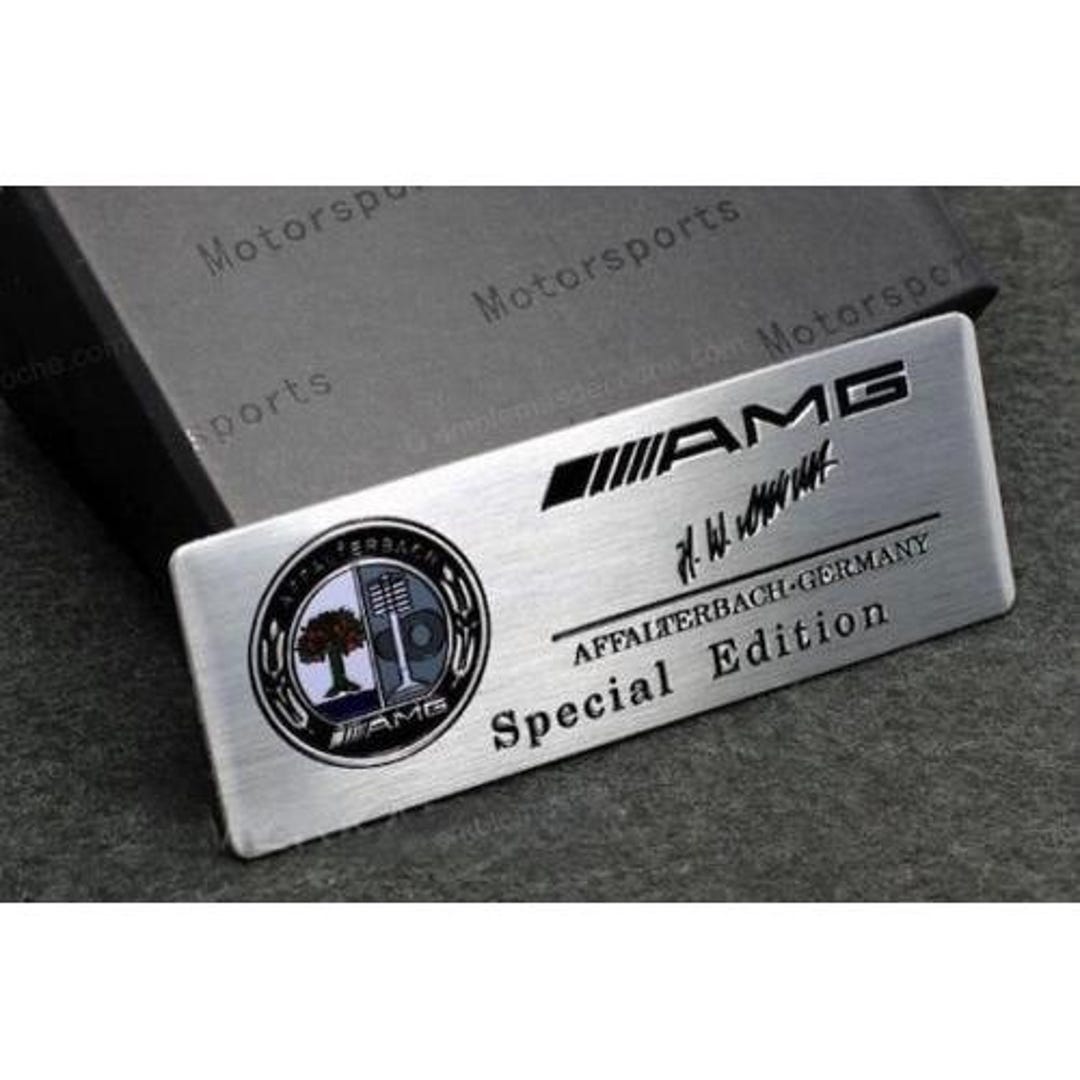 AMG Logo Emblem Affalterbach Germany Special Edition for Mercedes Benz ...