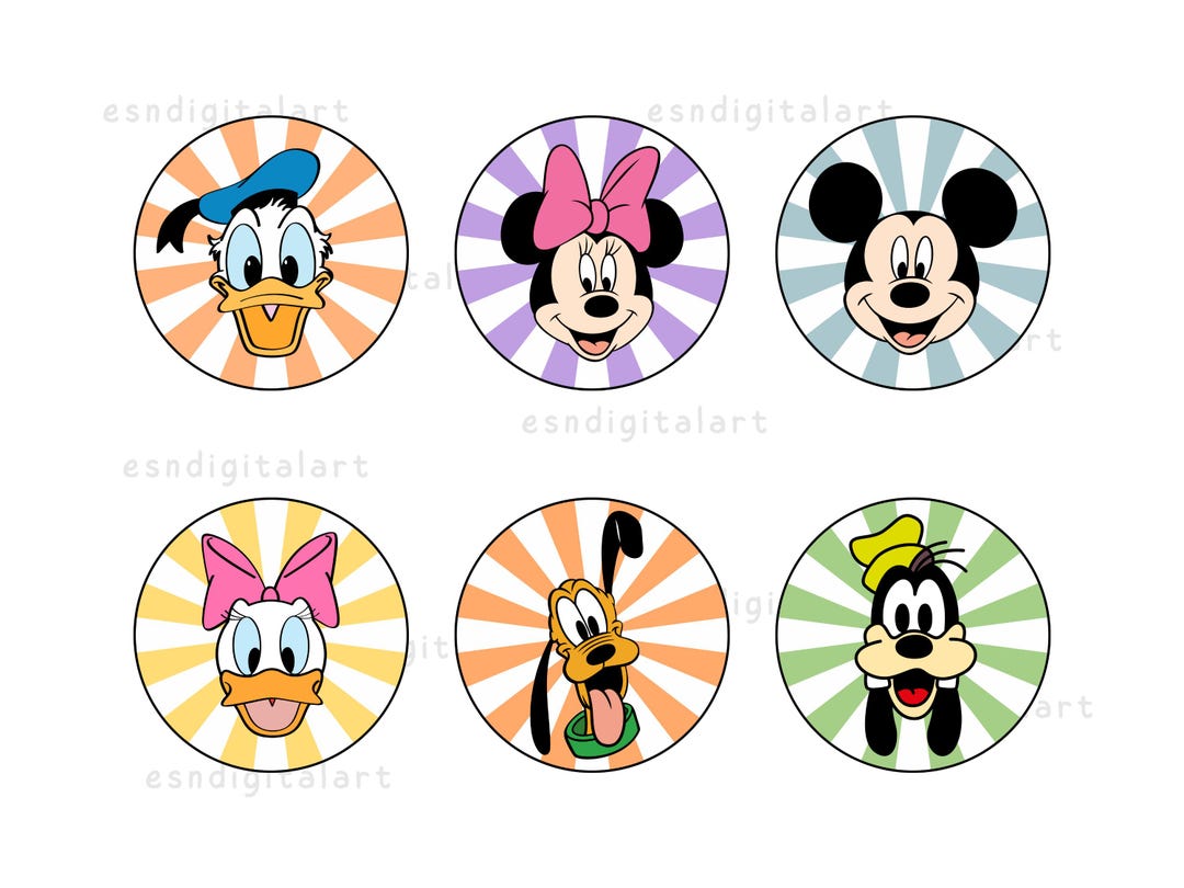 Mouse Friends Colorful SVG Bundle, Mouse Head Svg, Family Trip Png ...