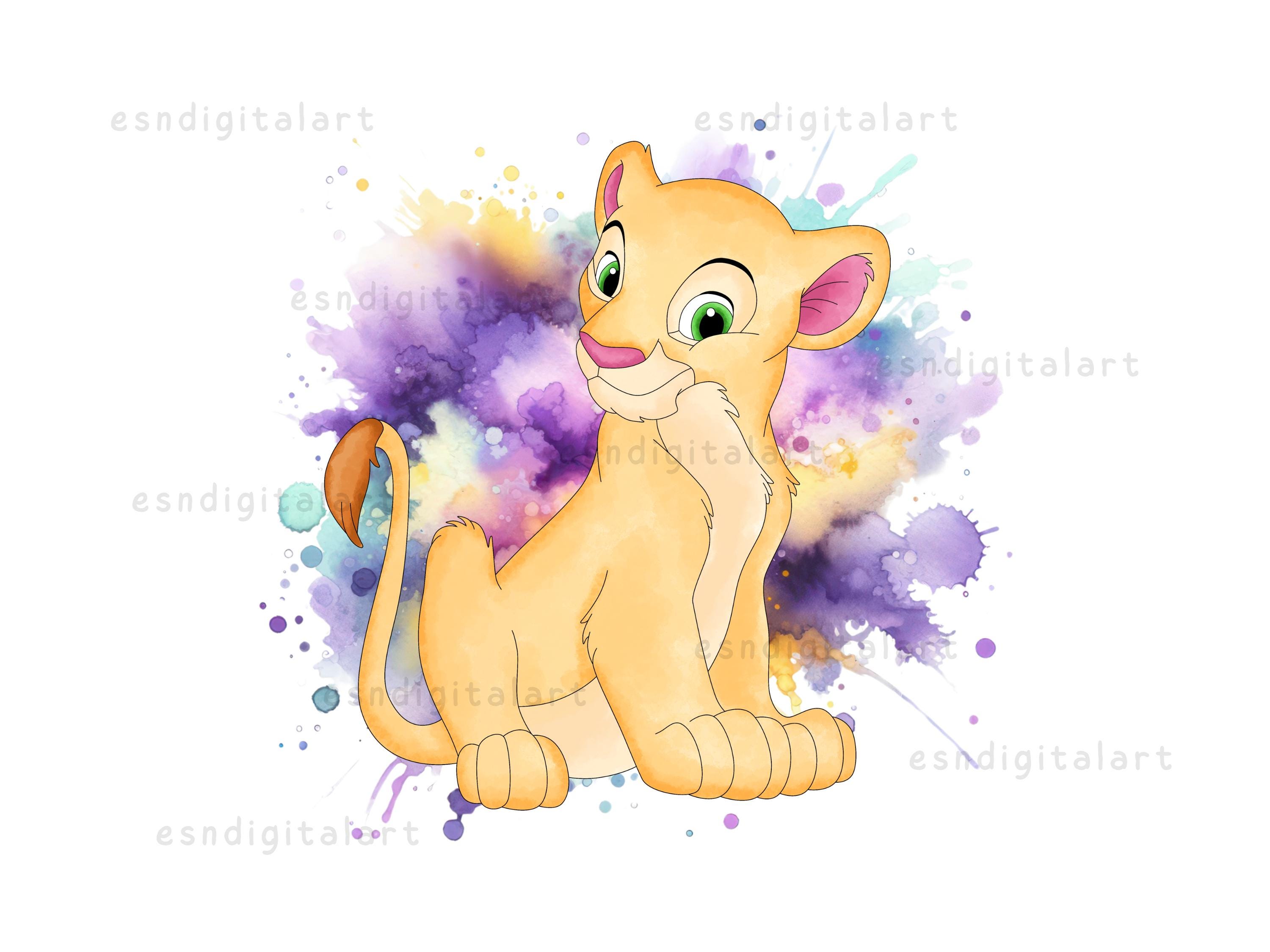 Lion King Watercolor Png, Lion King Clipart, Safari Animal Png, Lion ...