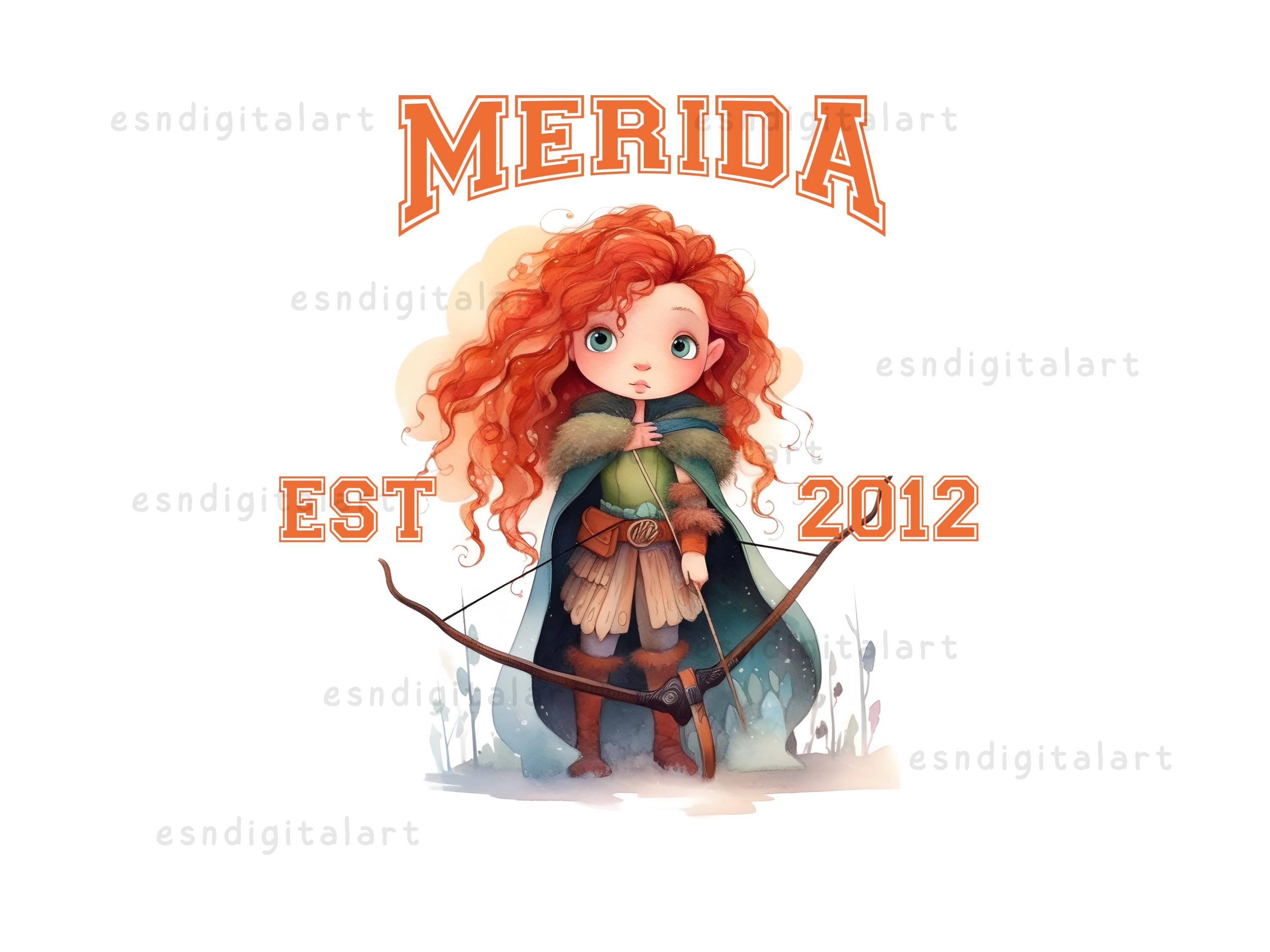 Princess Merida Png, Merida Clipart Bundle, Brave Princess, Watercolor ...