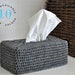 Modern Tissue Box Cover Grey Home Decor Custom Colors | Etsy