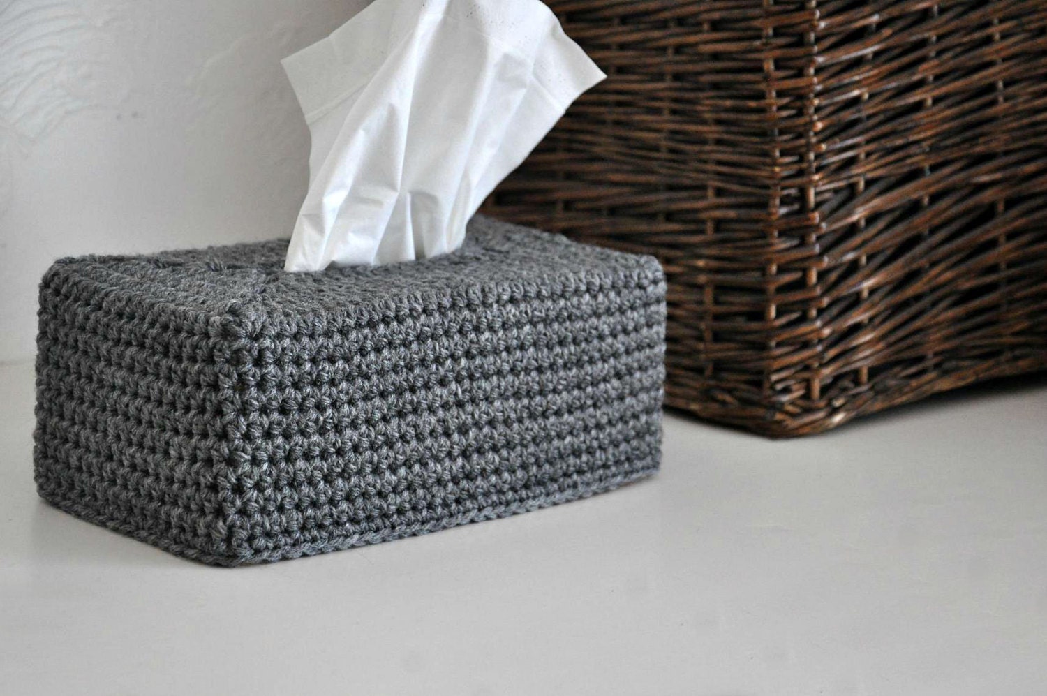 Modern Tissue Box Cover Grey Home Decor Custom Colors - Etsy