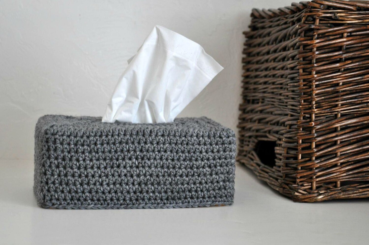 Modern Tissue Box Cover Grey Home Decor Custom Colors - Etsy