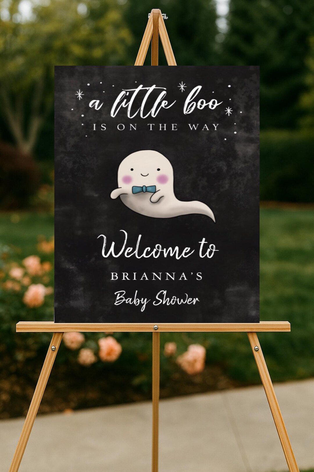 A Little Boo is on the Way – Baby Shower Welcome Sign – Foam Board - Etsy