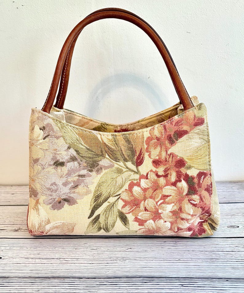 Vintage Relic by Fossil Floral Handbag and Crossbody Strap - Etsy