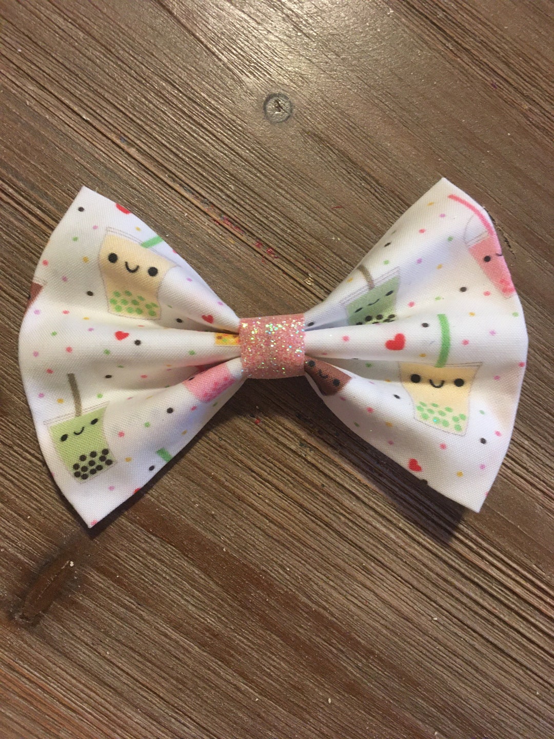 Boba Bubble Tea Hair Bow by Osodarling - Etsy