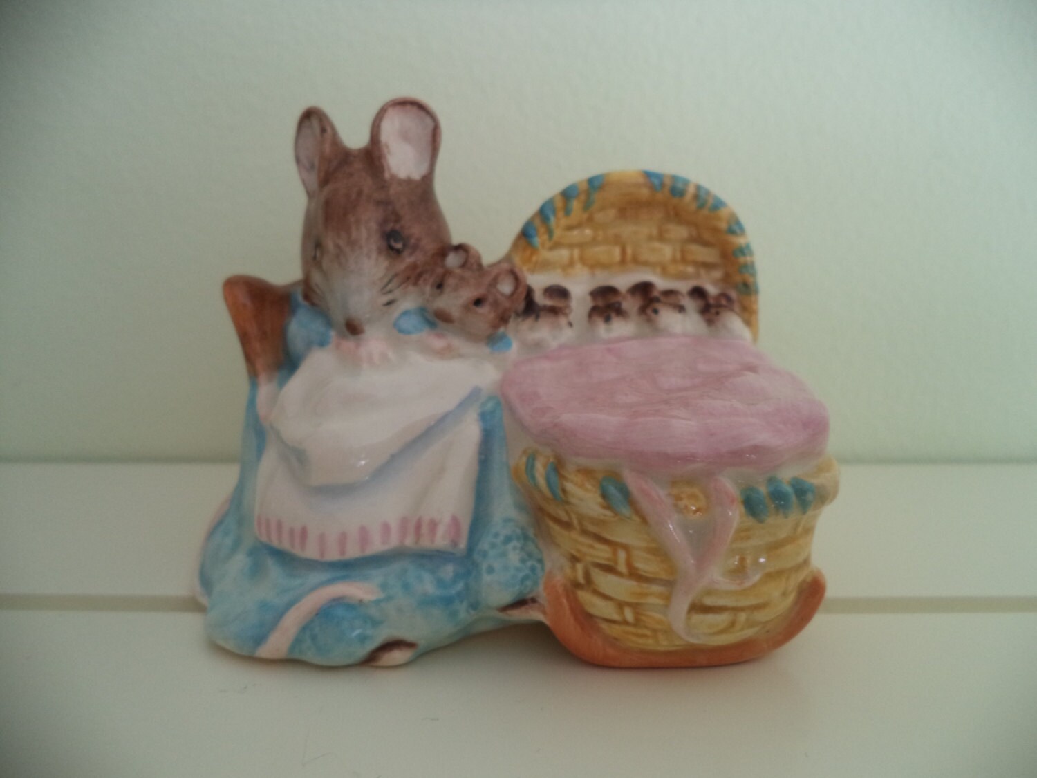 Sale Beatrix Potter Beswick Figurine, Hunca Munca Mouse and Babies ...