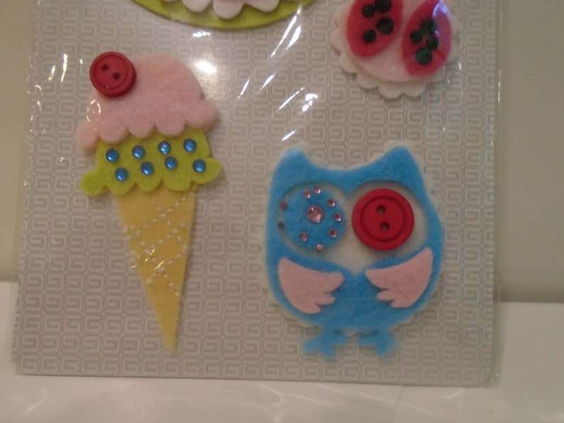 Woolies Felt Stickers, Owl, Butterfly, Etc - Etsy