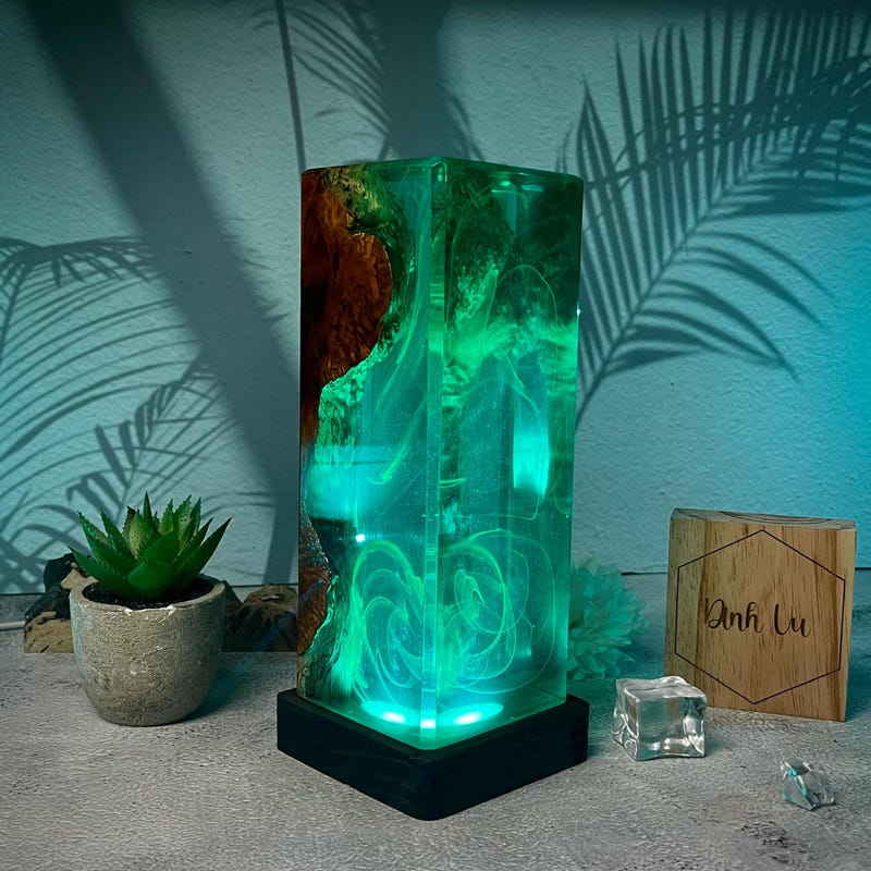 Led Resin Table - Etsy
