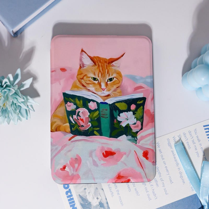 Kindle Cover Orange Cat - Etsy