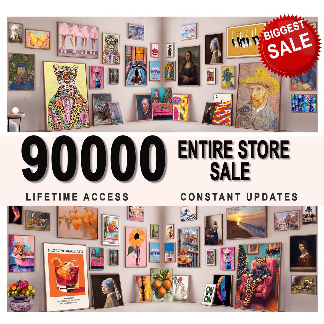 ENTIRE STORE SALE 90K Mega Bundle Wall Art, Printable Wall Art ...
