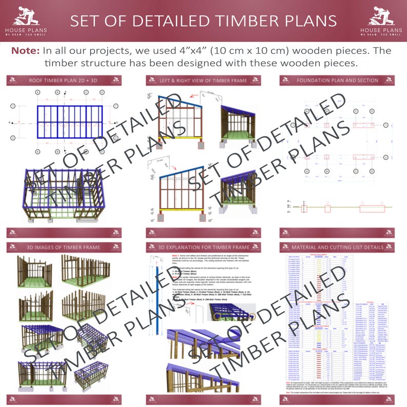 Small Cabin DIY 10x20, Tiny House Plans, Cottage Plans, Adu Plan - Etsy