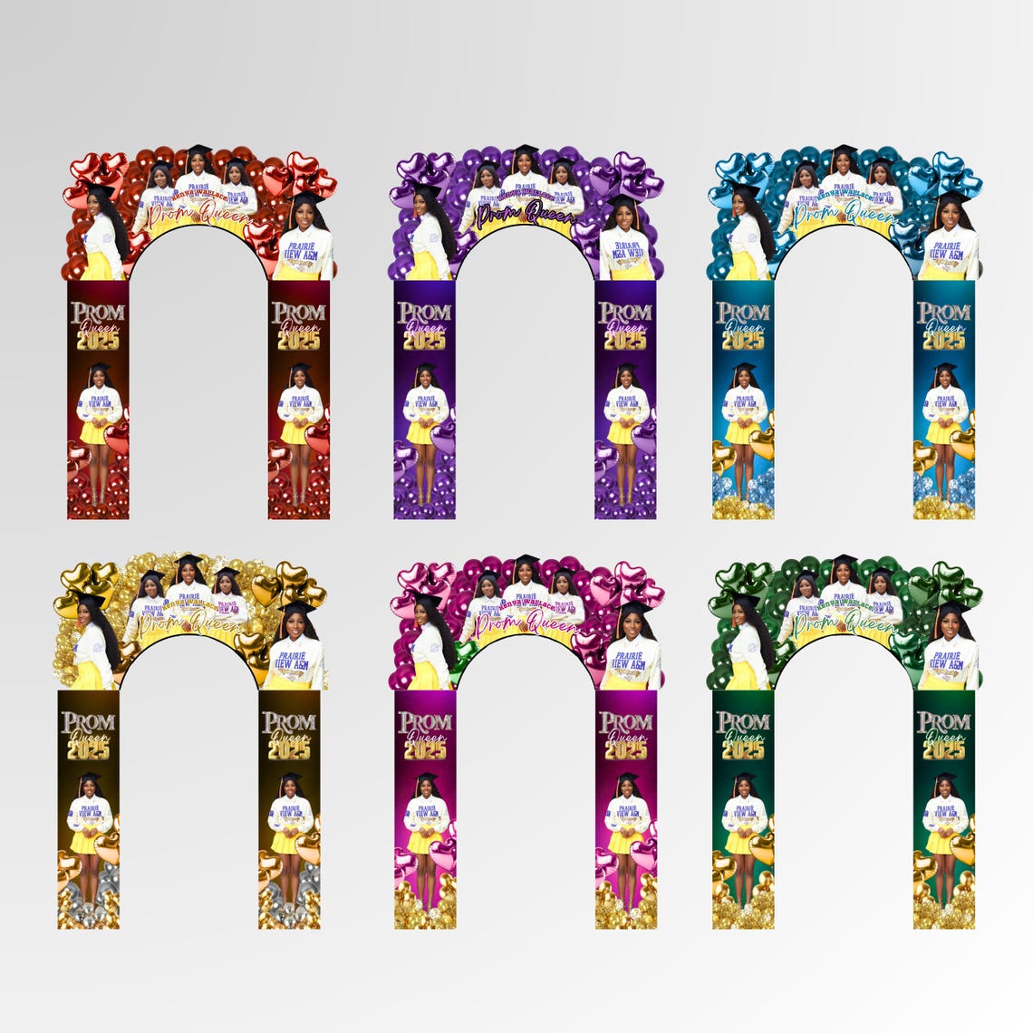 Prom Send off Arch Decor,canva Prom Decor Party,prom Photo Backdrop ...