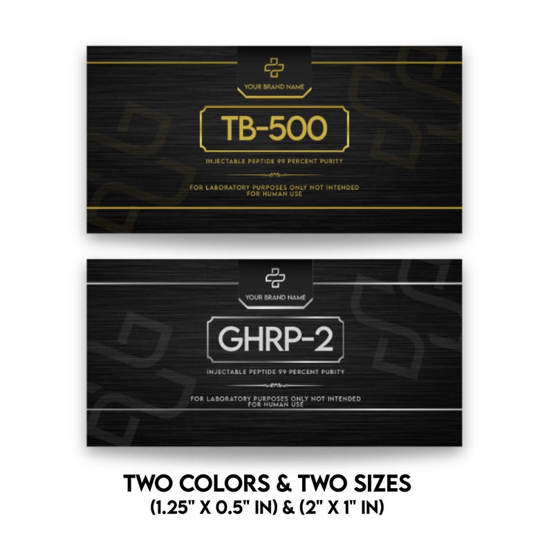 Peptide Label Template, Peptide Printable Label, Peptide Therapy Canva ...