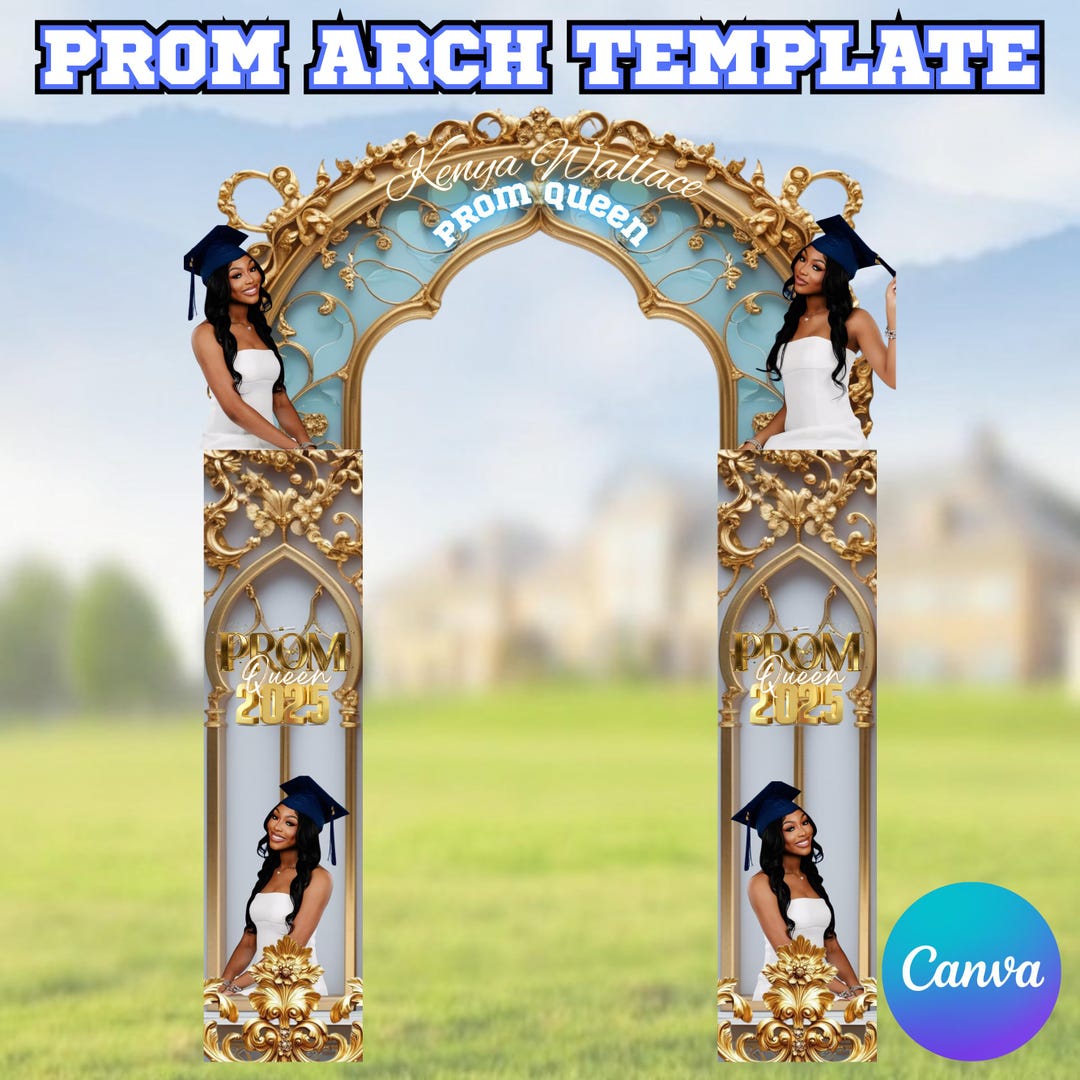 Prom Send off Arch Decor,canva Prom Decor Party,prom Photo Backdrop ...