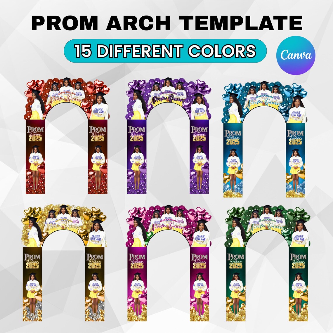 Prom Send off Arch Decor,canva Prom Decor Party,prom Photo Backdrop ...