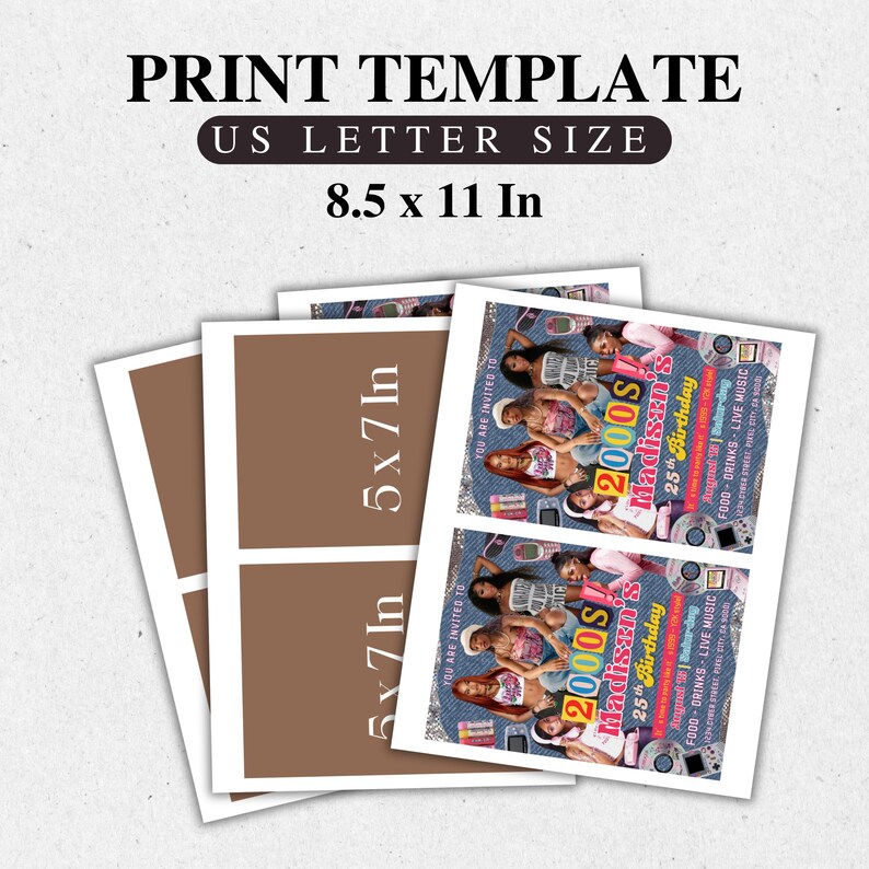 Early 2000 Party Flyer, Early 2000s Retro Y2K Themed Party Invitation ...