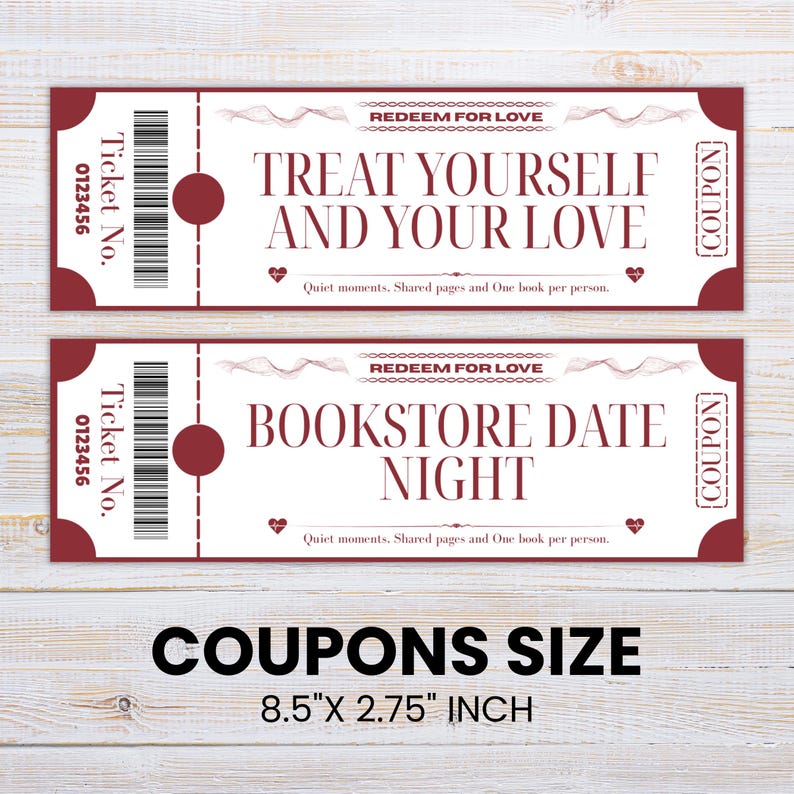 Editable Coupons Template, Fun Love Coupon Canva Editable Book ...