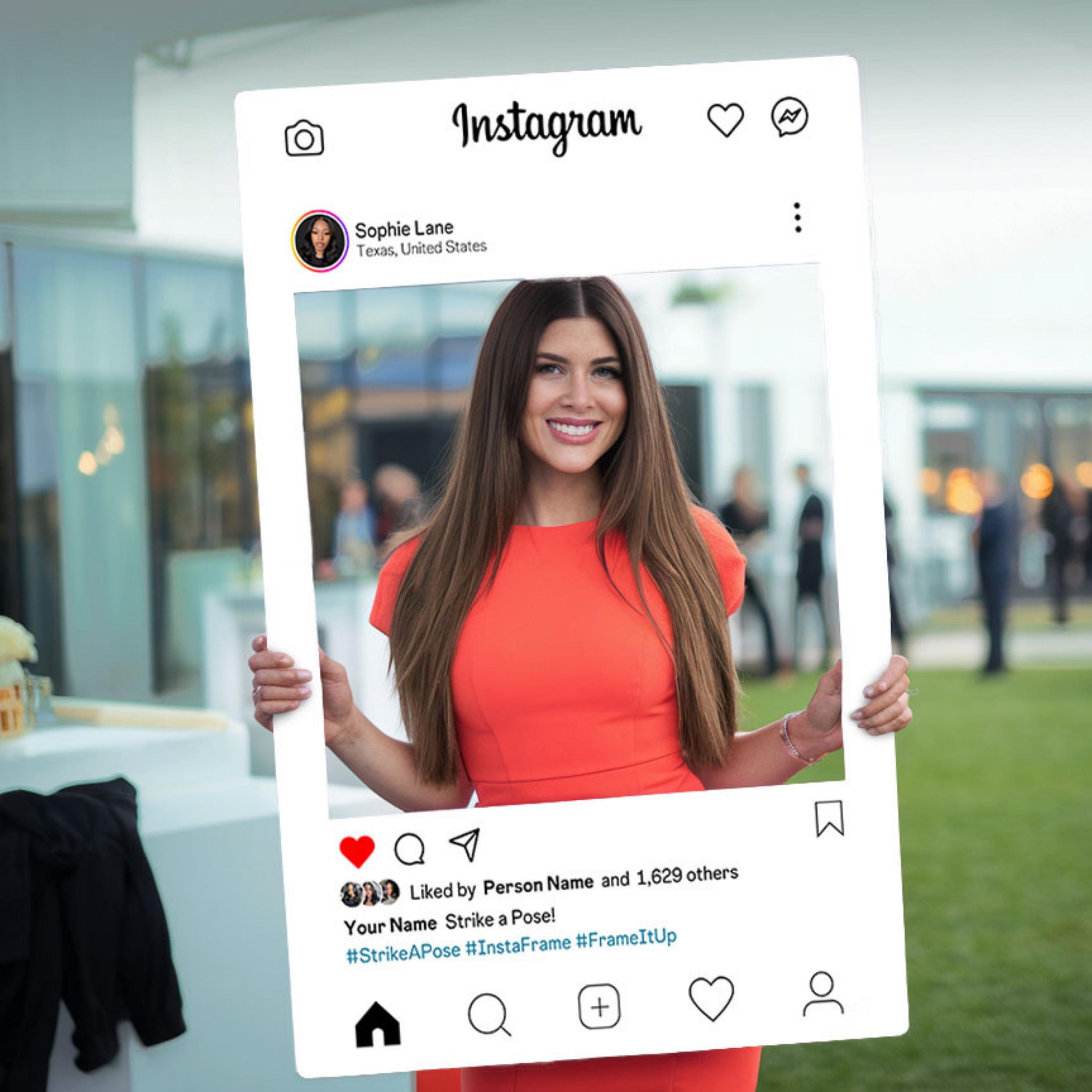 Instagram Frame Canva Template, Instagram Frame for Photo Booth ...