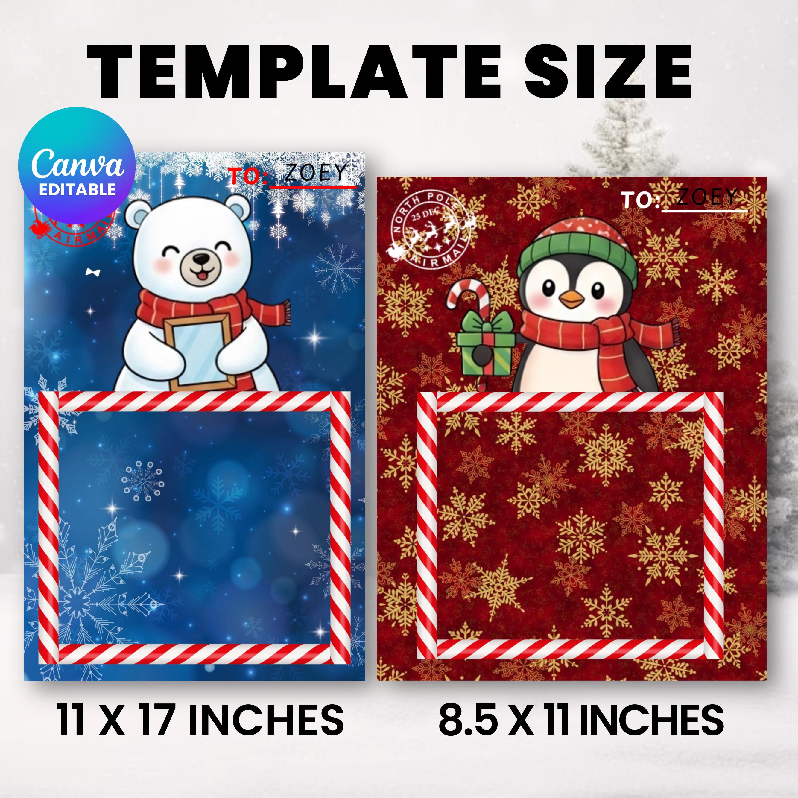 Jumbo Christmas Card Editable Template. Jumbo Cards, Christmas Jumbo ...
