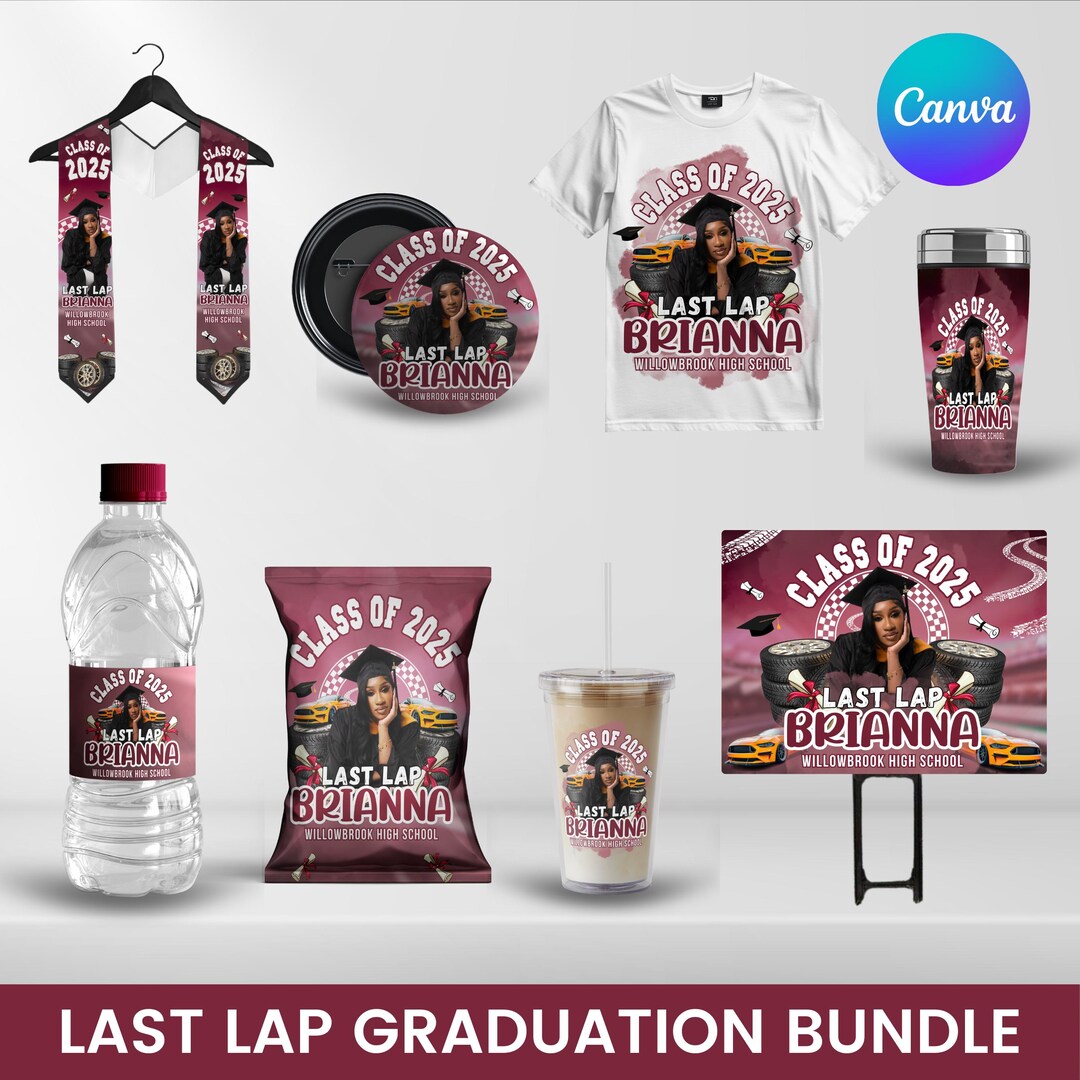 Last Lap Graduation Bundle, Graduation Bundle, Graduation Stole, 3d ...