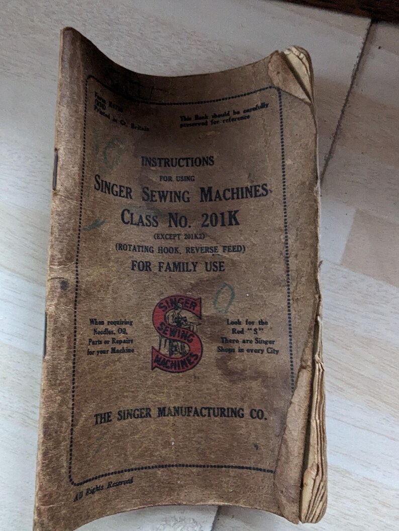 Vintage Singer 201K Sewing Machine - Etsy