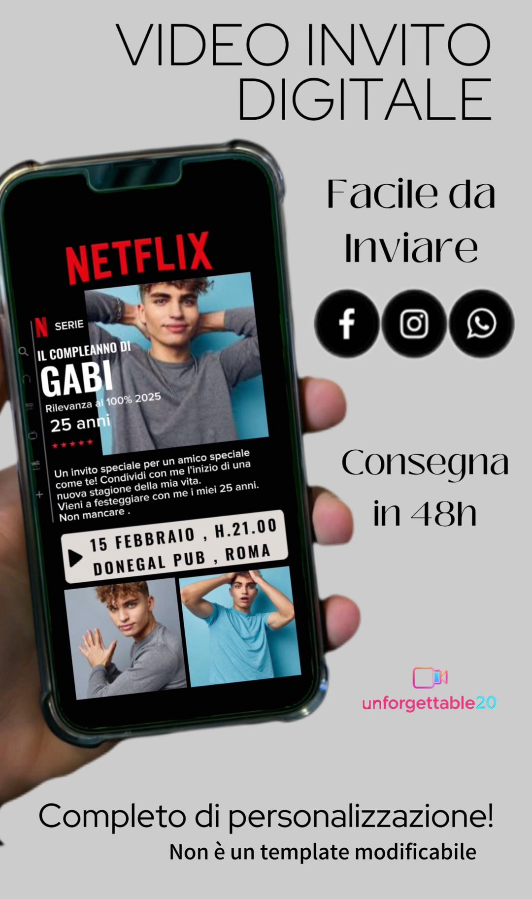 NETFLIX BIRTHDAY INVITATION, Netflix Themed Birthday Video Invitation ...