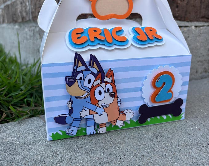 Bluey Party Favor Boxes - Etsy