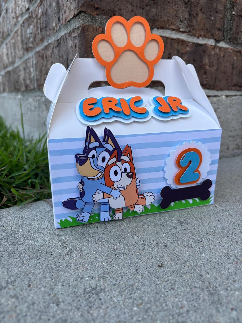 Bluey Party Favor Boxes - Etsy