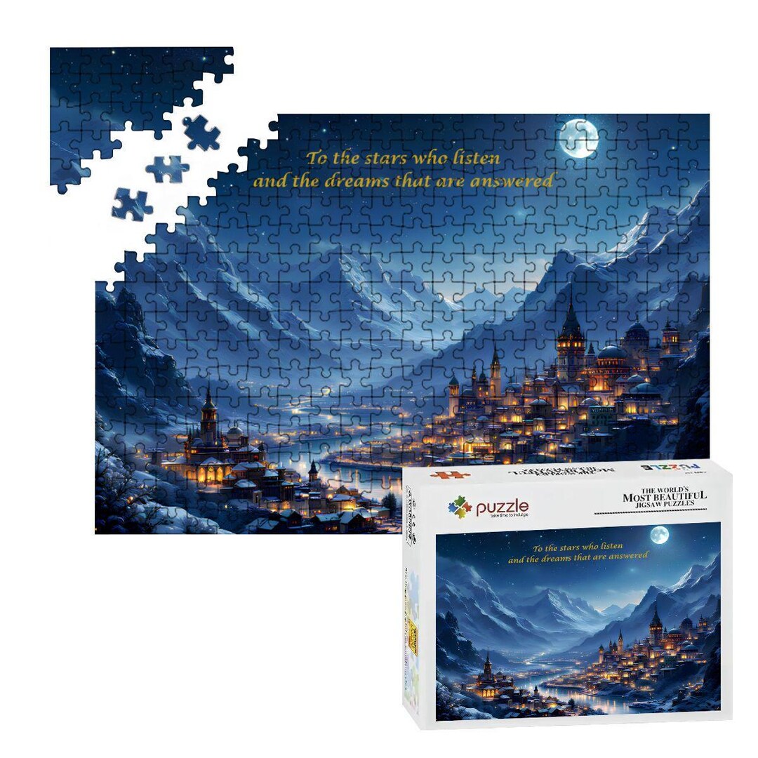 Acotar Velaris Wooden Jigsaw Puzzle 300 Piece, Velaris City of ...