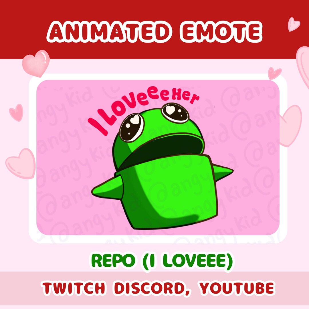 REPO I Love Her Emote: Green Animated Emote (digital Download) - Etsy