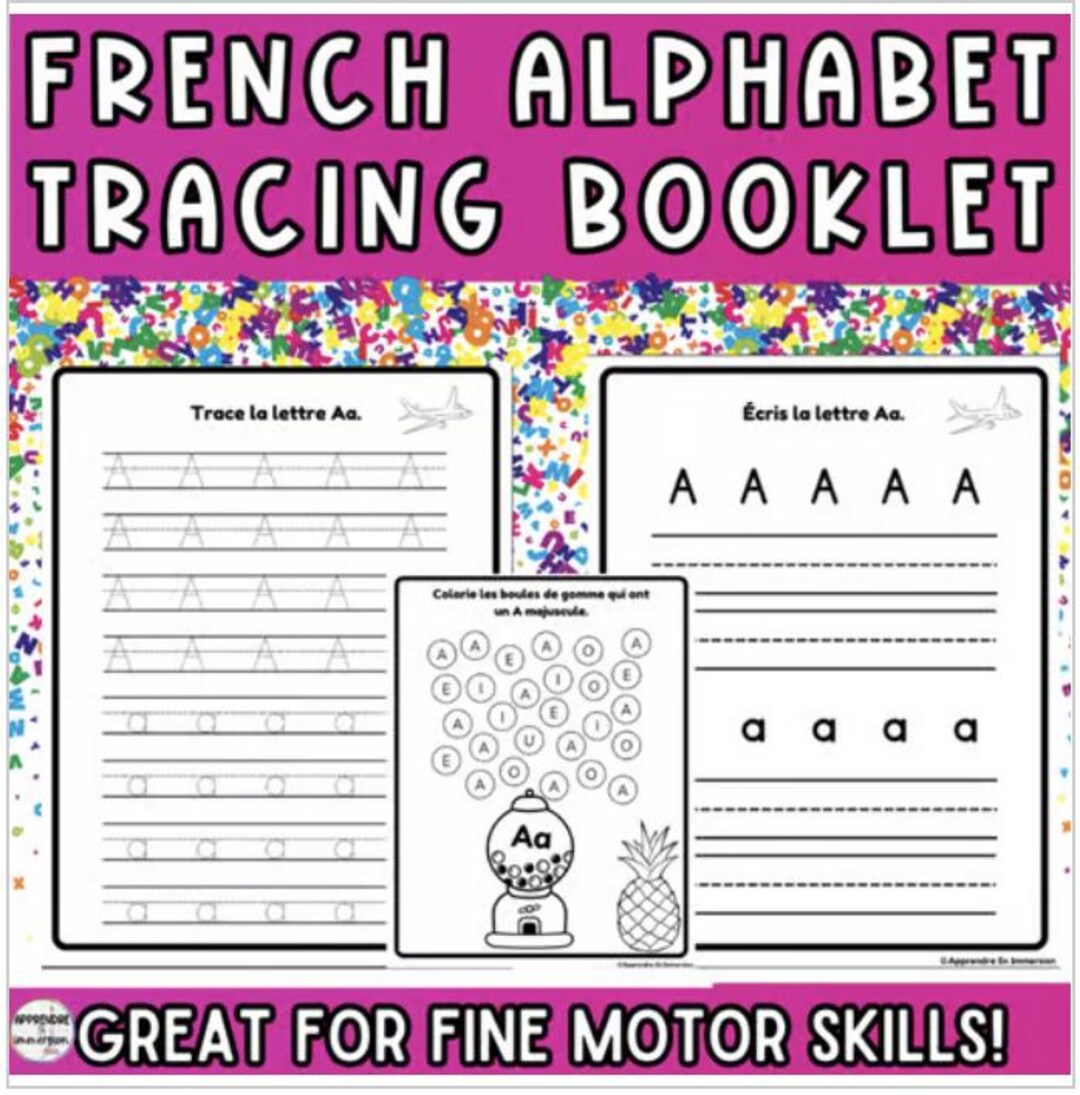 French Alphabet Tracing Sheets | Printable Handwriting Practice for ...