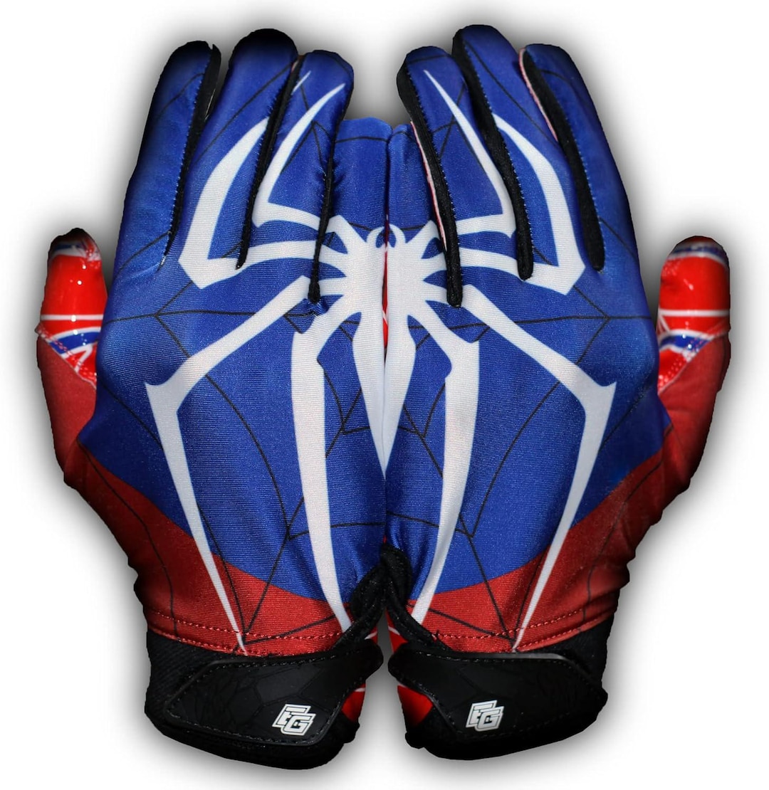 Spider Football Receiver Gloves: Super Sticky Grip, Youth & Adult - Etsy