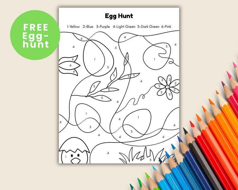 Easter Coloring Pages: 20 Bunny, Chick, Egg Designs (PDF) - Etsy