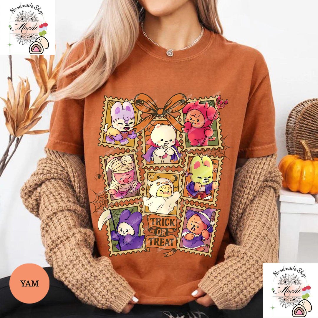 Stray Kids Skzoo Chibi Halloween Sweatshirt, Bang Chan, Han, Changbin ...