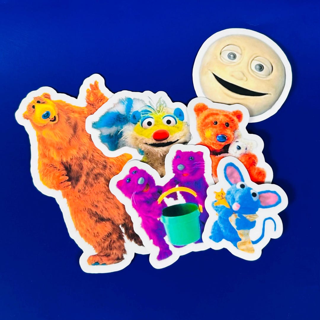 The Bear in the Big Blue House Vinyl Waterproof Die-cut Stickers Tutter ...