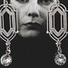 Silver Crystal Flapper Earrings - 1920s Art Deco Jewelry - Great Gatsby ...