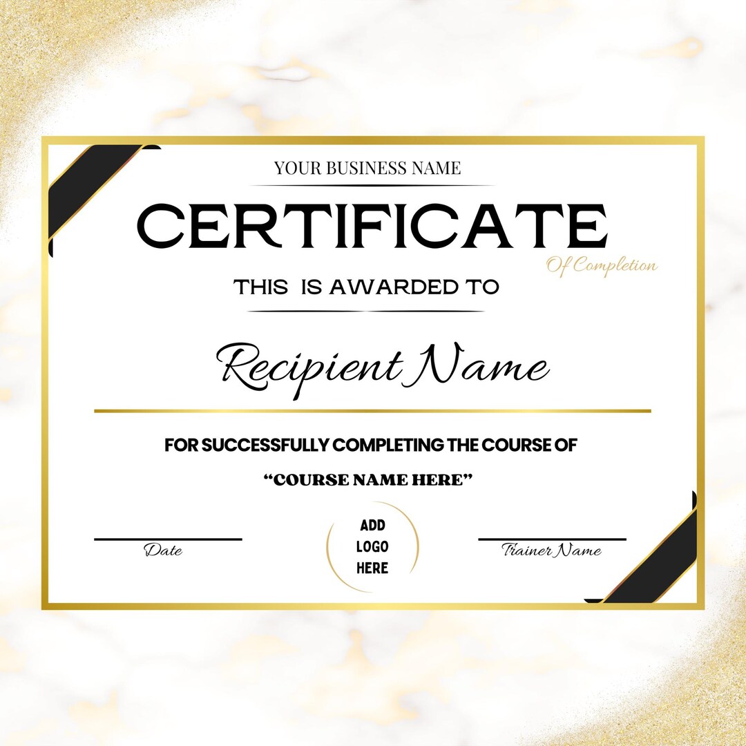 Final Completion Certificate - Etsy